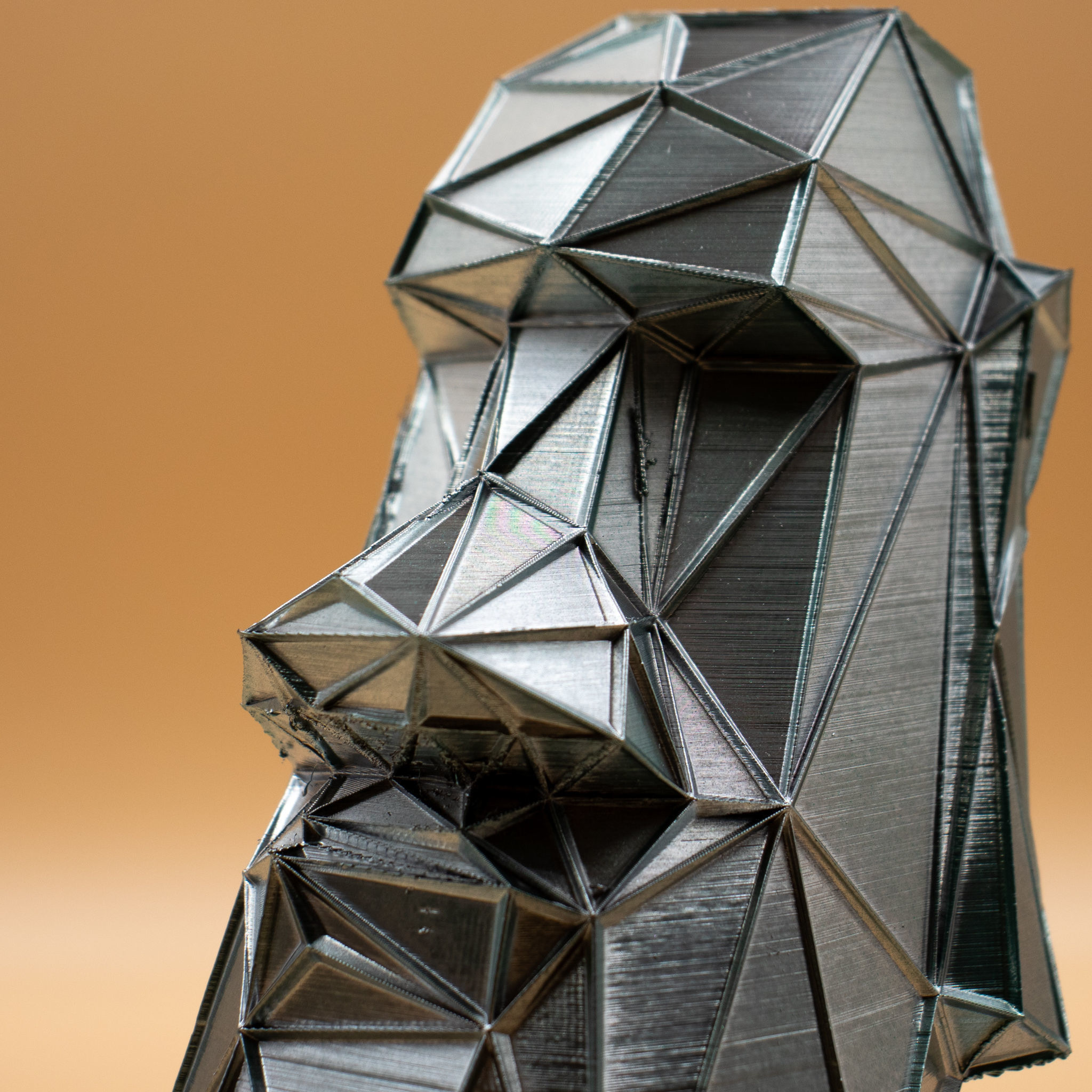 Moai Voronoi Low Poly 3D model 3D printable | CGTrader