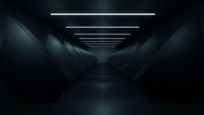 Sci Fi Hallway 3D model | CGTrader