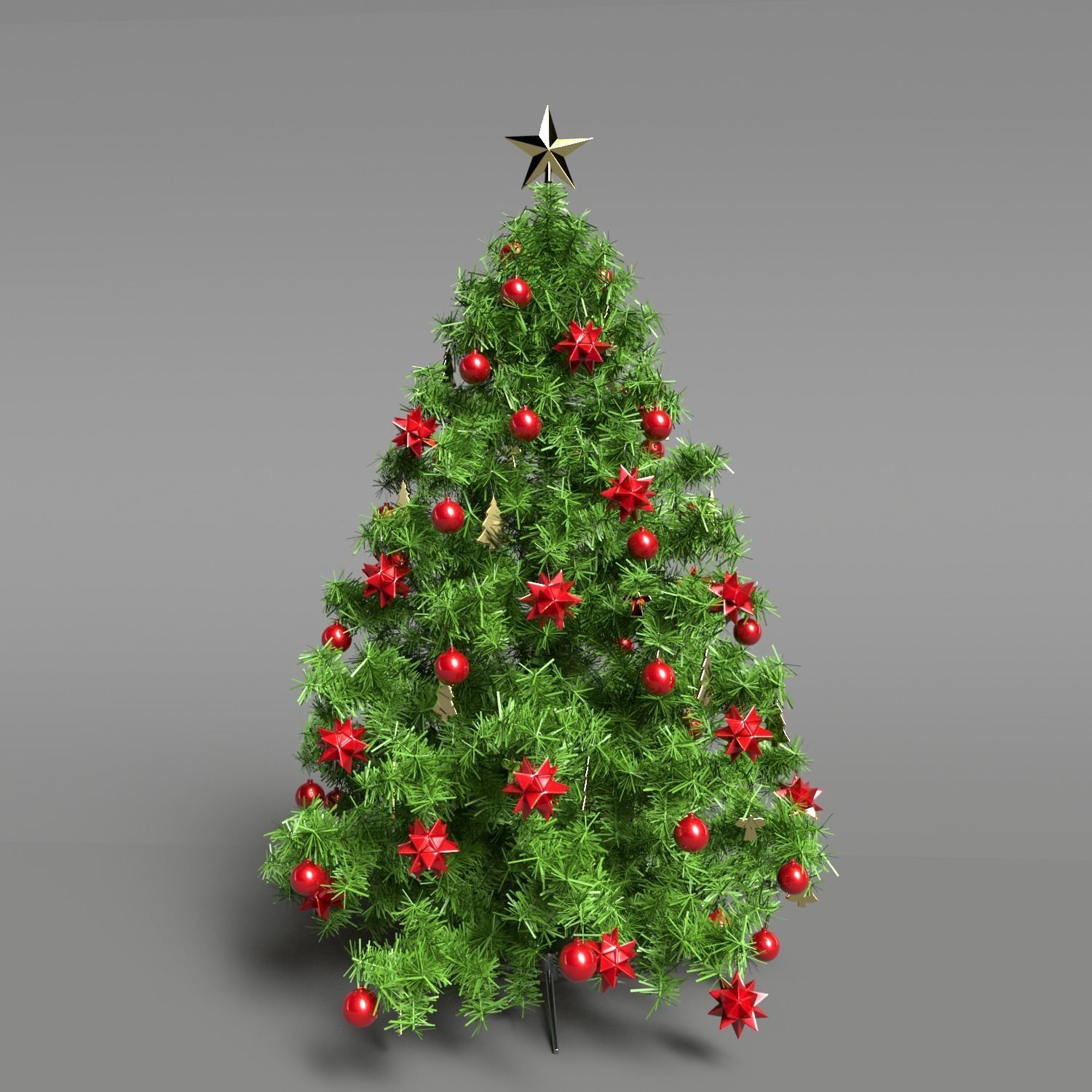 Beautiful Decorated Christmas Tree 3D model | CGTrader