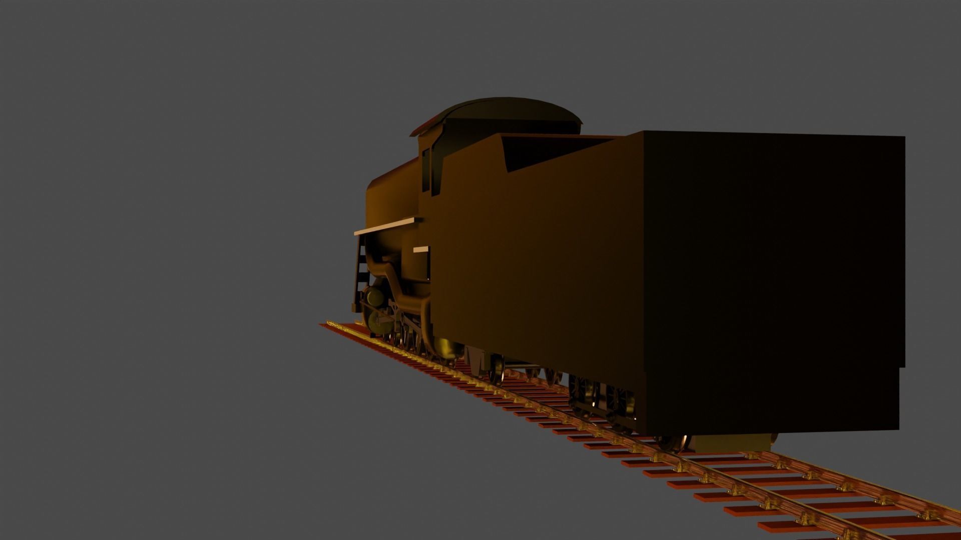 THE L F LOREE TRIPLE EXPANSION LOCOMOTIVE 3D model animated rigged ...