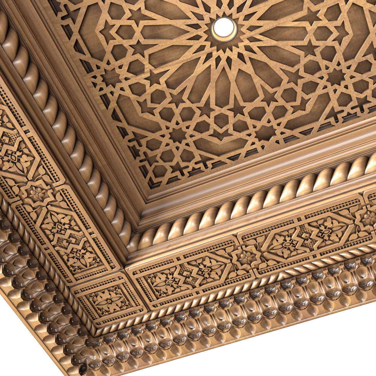 Ceiling in oriental style Arabic decorative ceiling 3D model | CGTrader