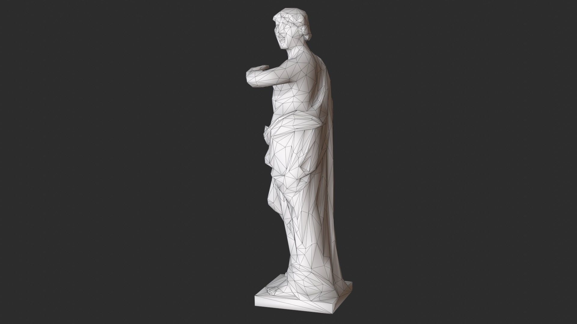 3D model Tenor Antique Statue - Granite VR / AR / low-poly | CGTrader