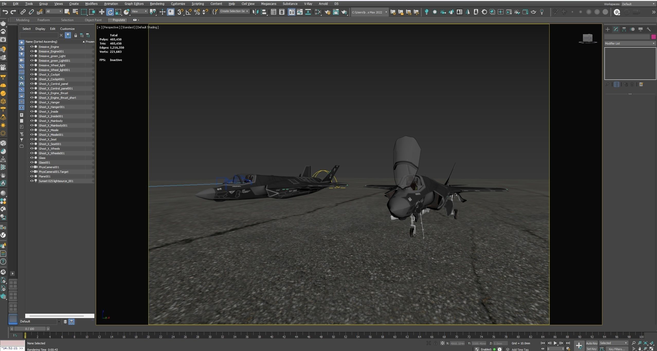 3D model F-35 Ghost Fighter jet VR / AR / low-poly | CGTrader