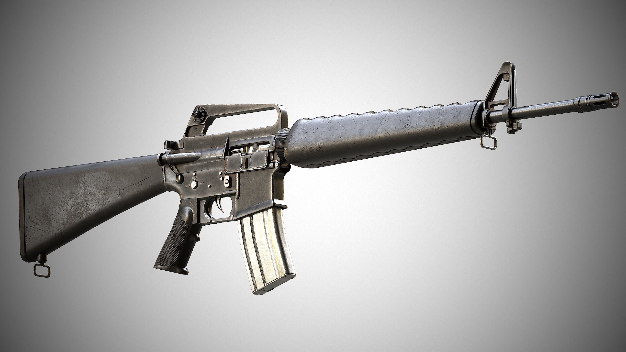 3D model M16A1 VR / AR / low-poly | CGTrader