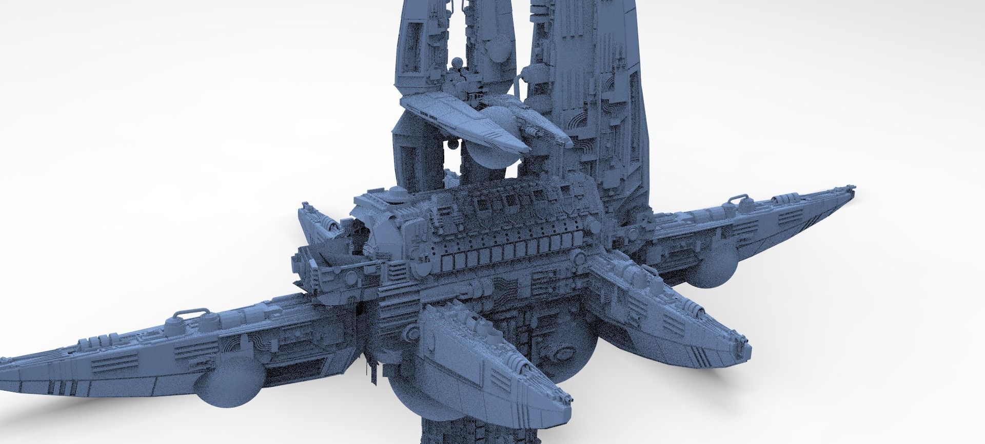 Wraith Interceptor architecture Mothership 3 3D model | CGTrader