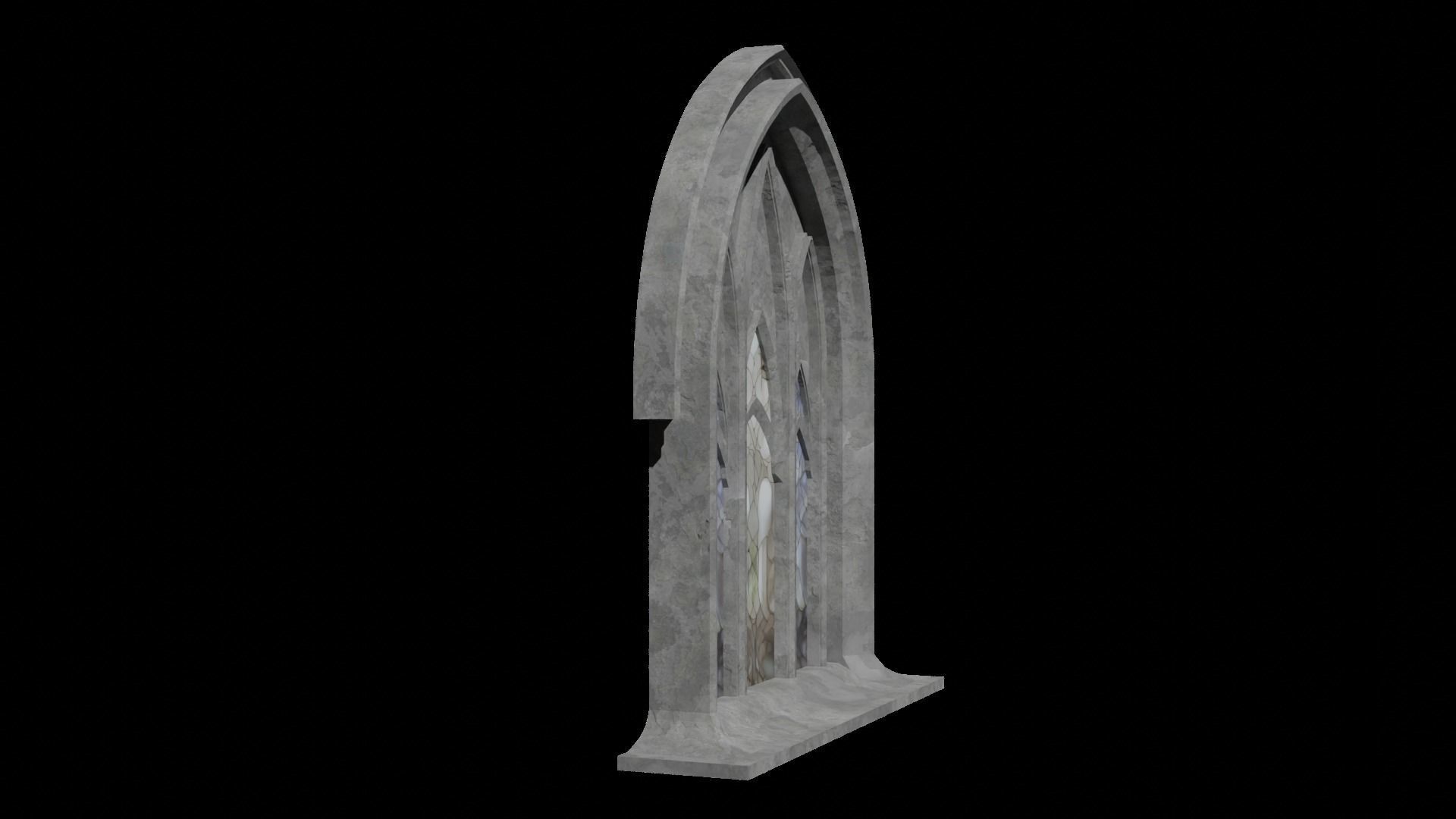 3D model Gothic Window VR / AR / low-poly | CGTrader