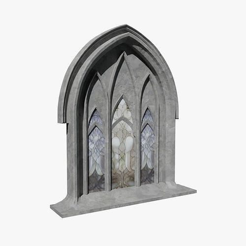 3D model Gothic Window VR / AR / low-poly | CGTrader