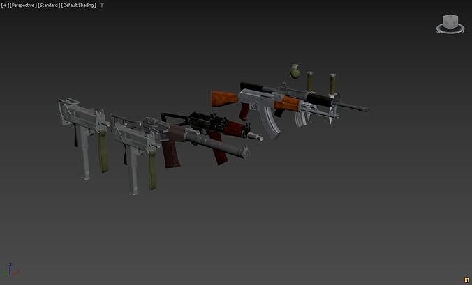 3D model military weapons VR / AR / low-poly | CGTrader