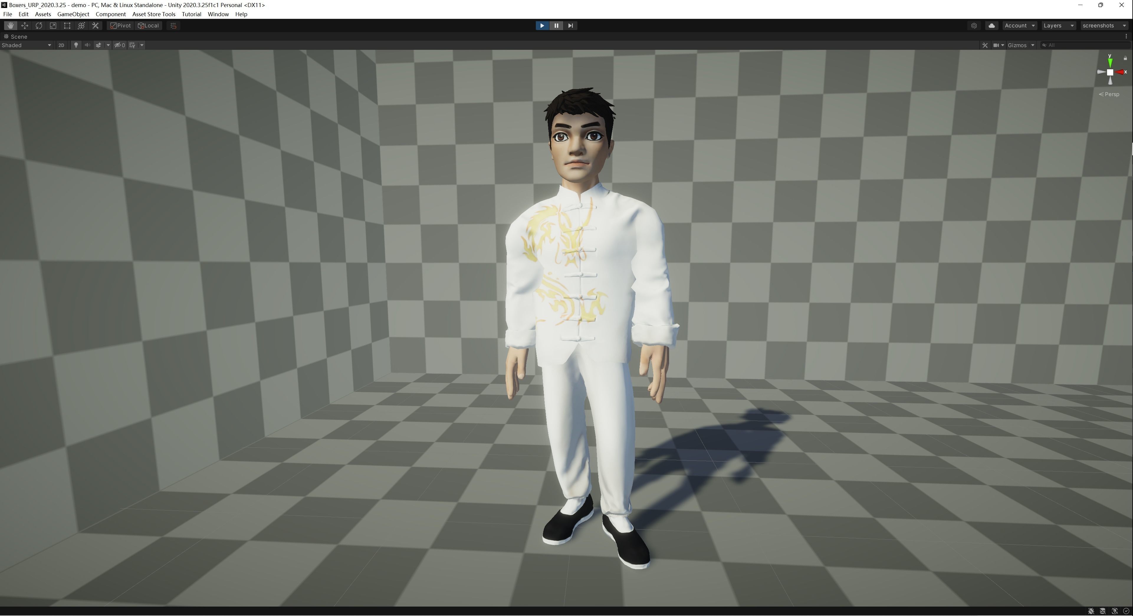 Kung fu Master 3D model animated rigged | CGTrader