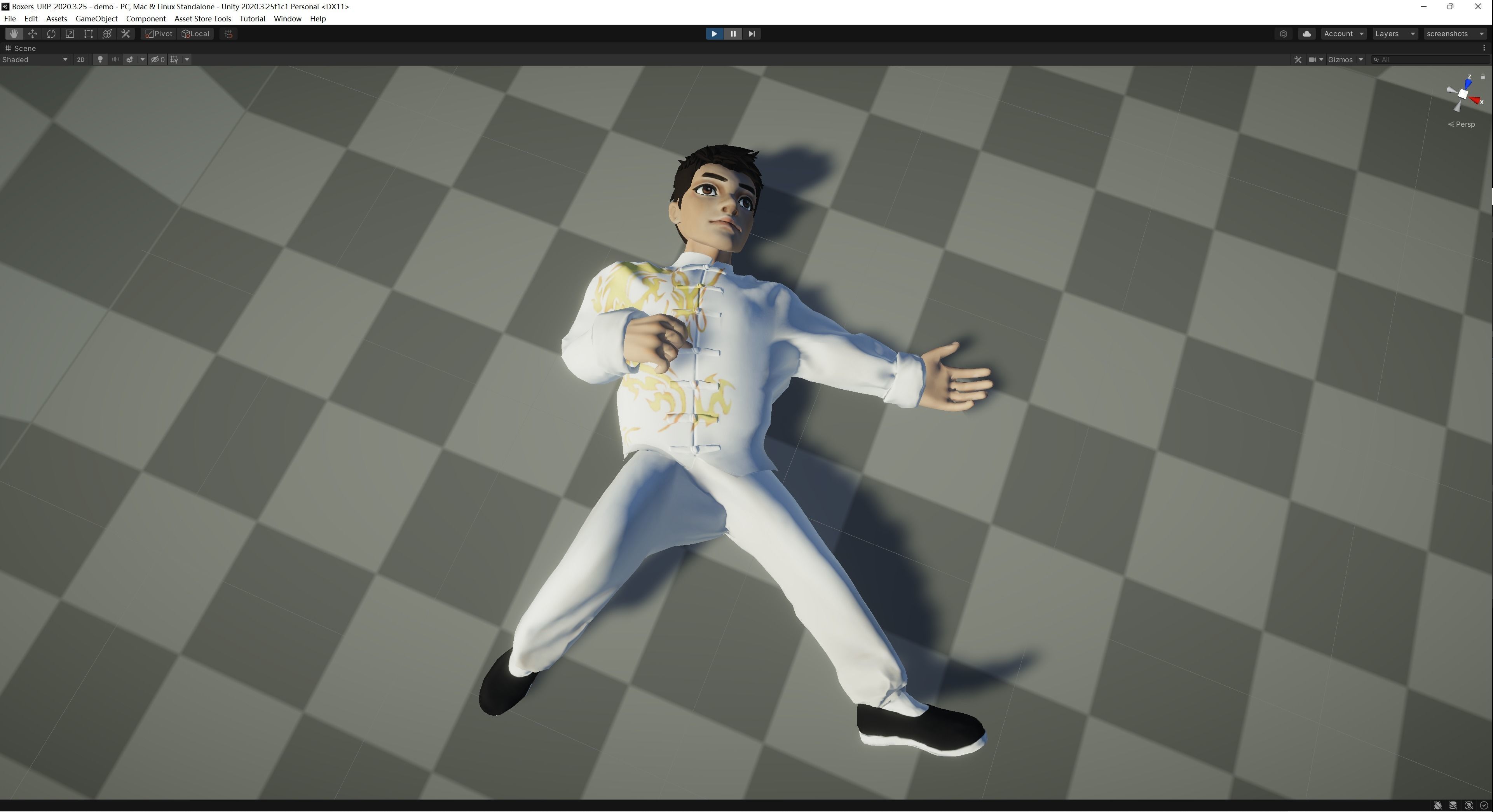 Kung fu Master 3D model animated rigged | CGTrader