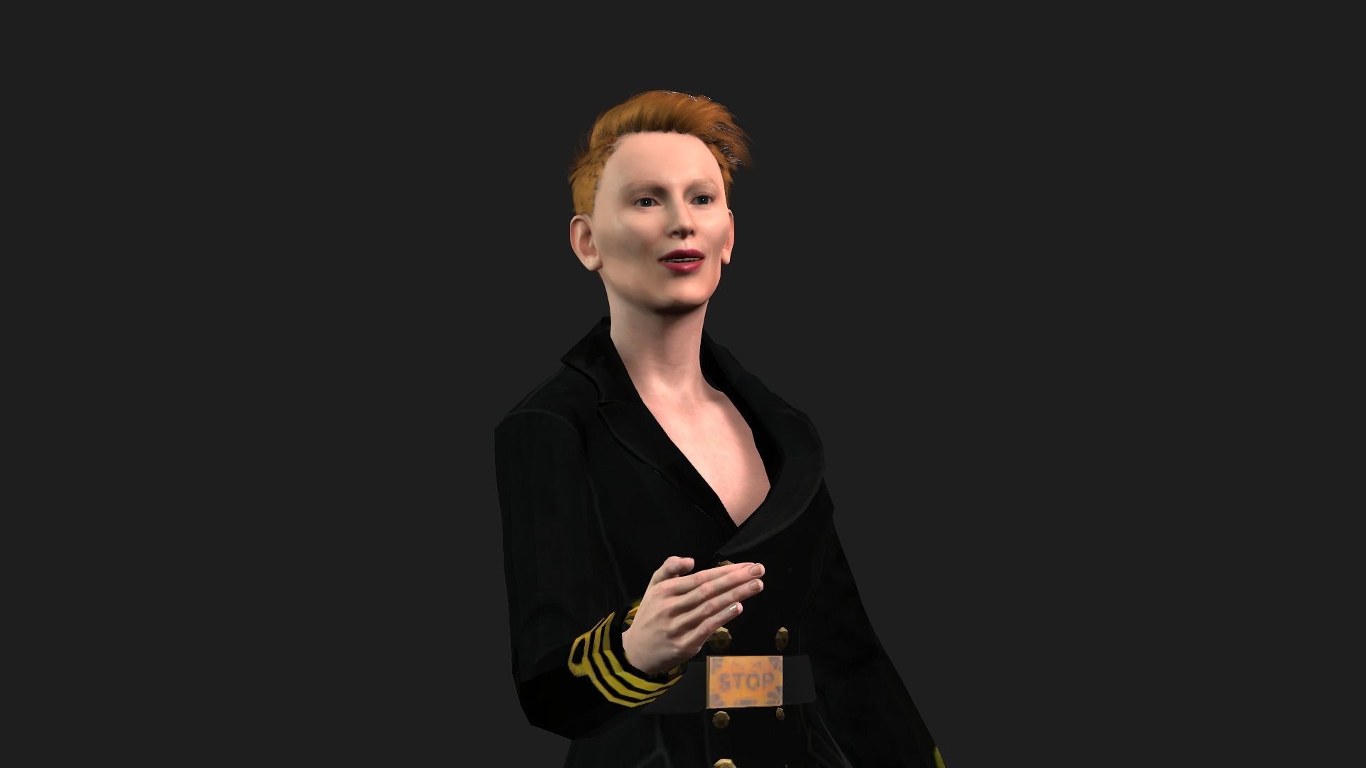 3D model Tilda Swinton 2 3D Rigged model ready for animation VR / AR ...