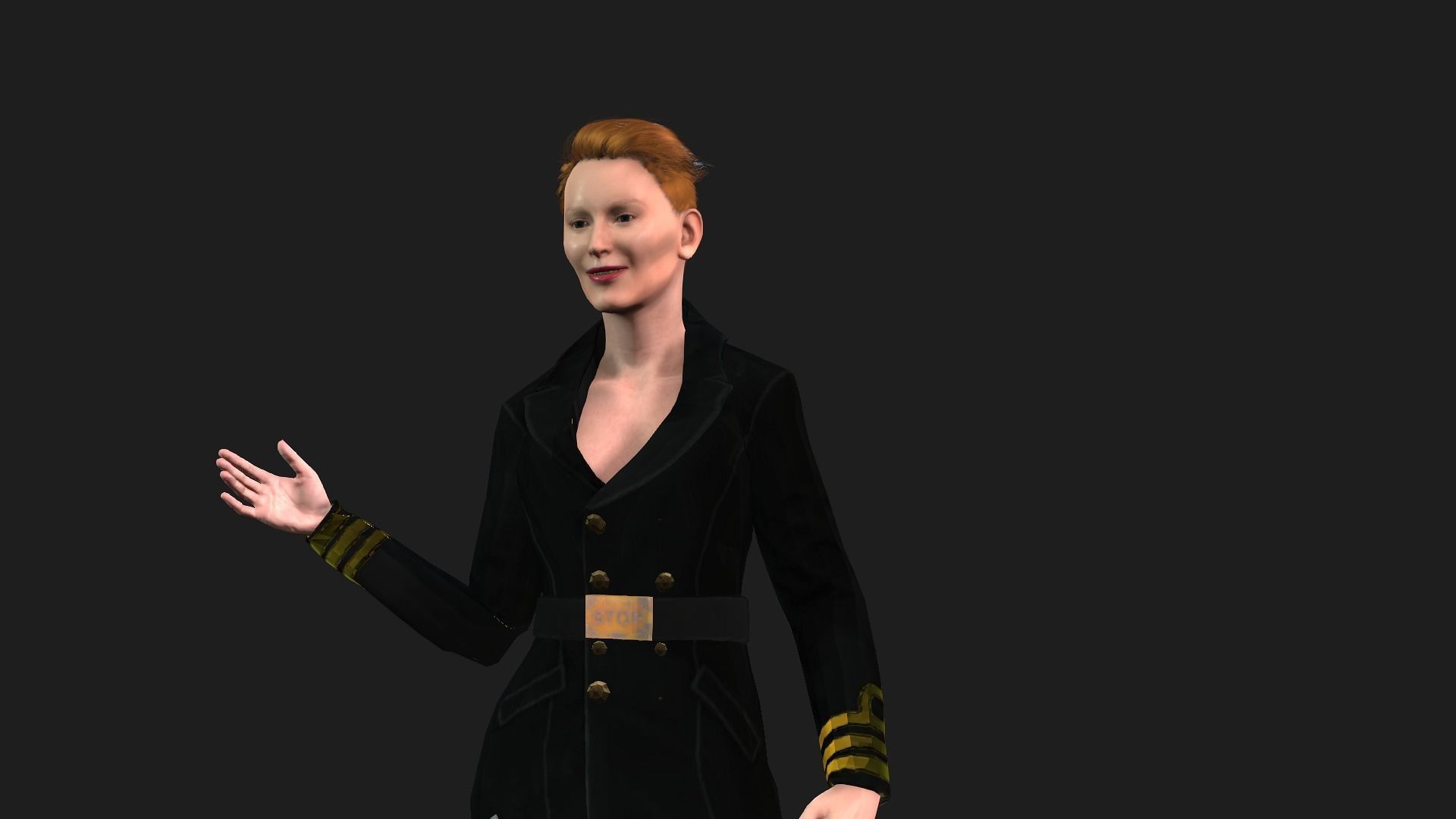 3D model Tilda Swinton 2 3D Rigged model ready for animation VR / AR ...