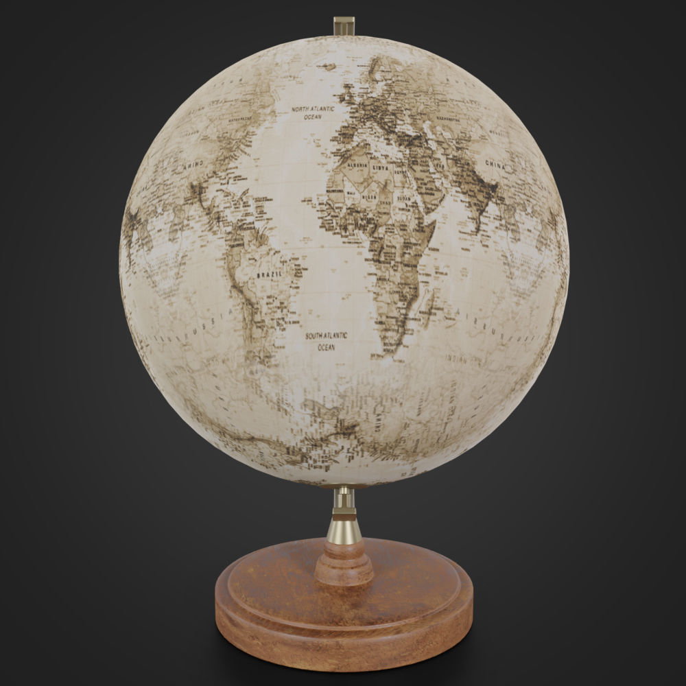 Globe 3D model world free 3D model | CGTrader