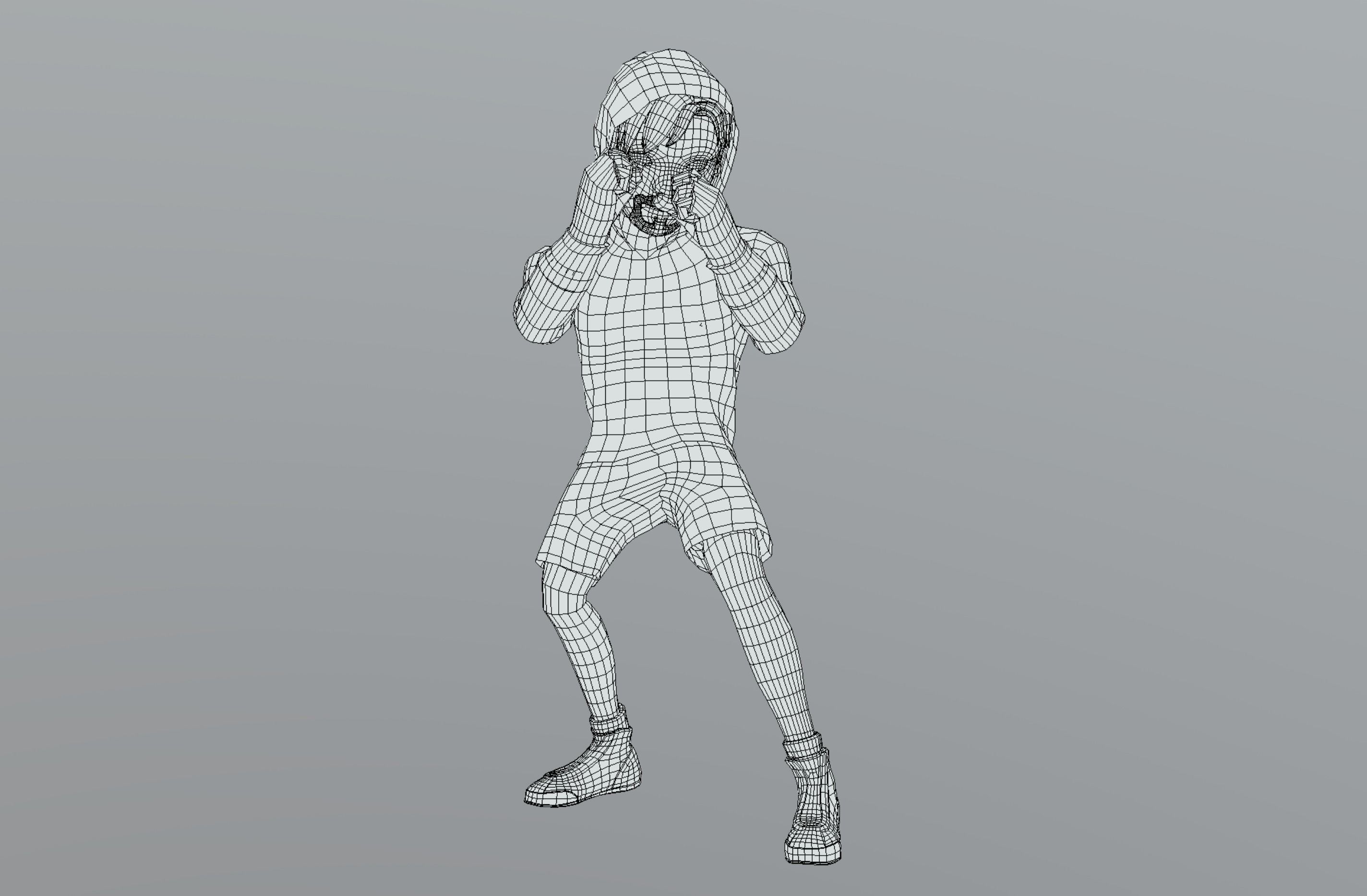 Brown Boxer 3D model animated rigged | CGTrader