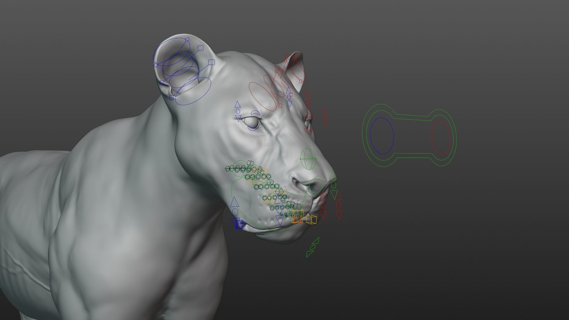 Male Lion Animated VFX Grace 3D model animated rigged | CGTrader