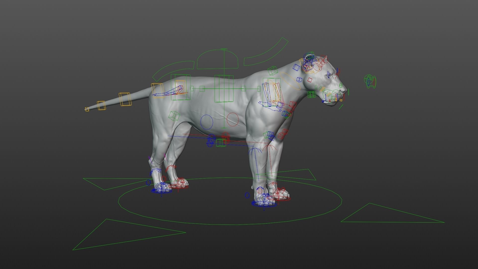 Male Lion Animated VFX Grace 3D model animated rigged | CGTrader