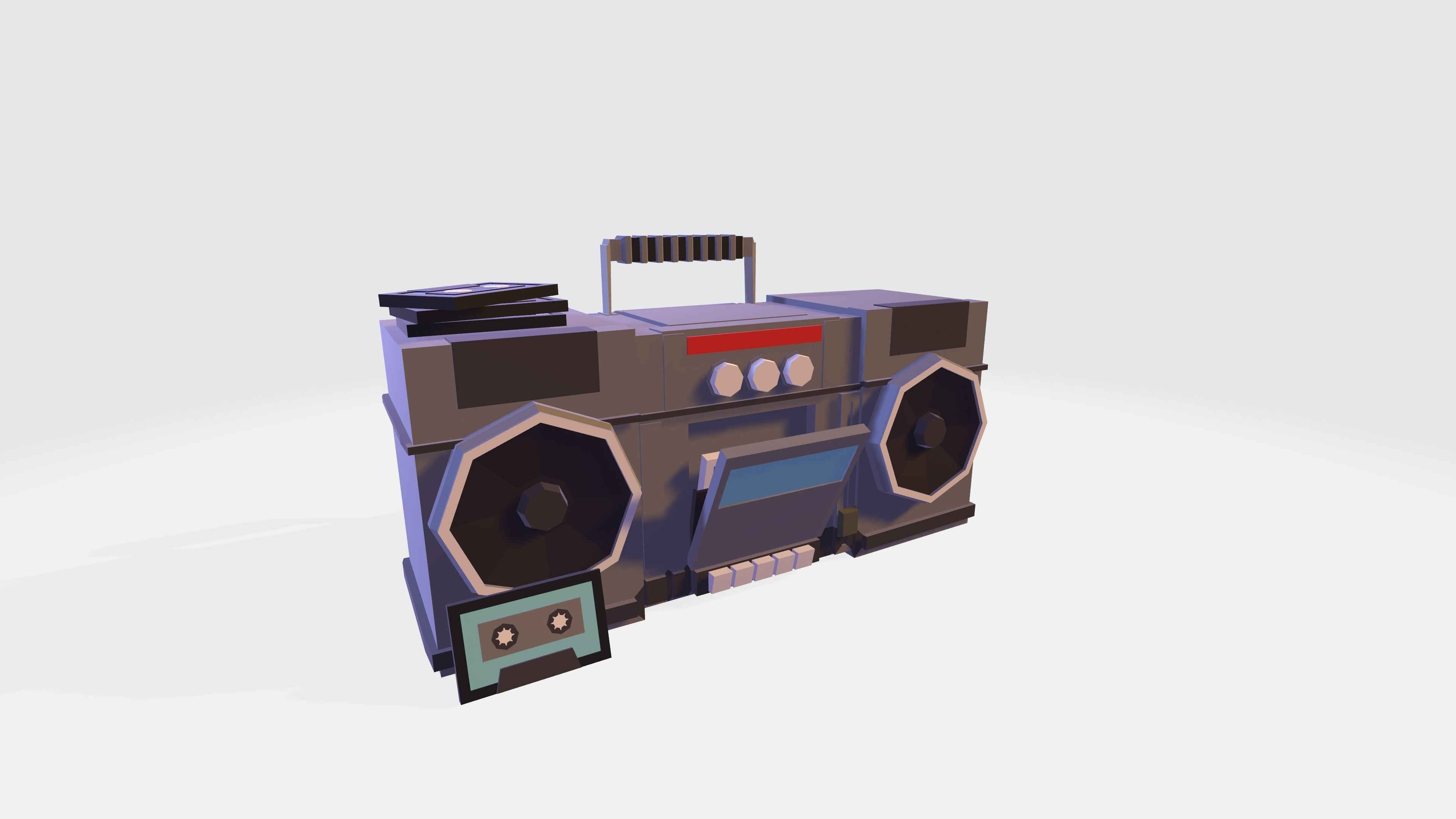 3D model Old School hip hop boombox VR / AR / low-poly | CGTrader