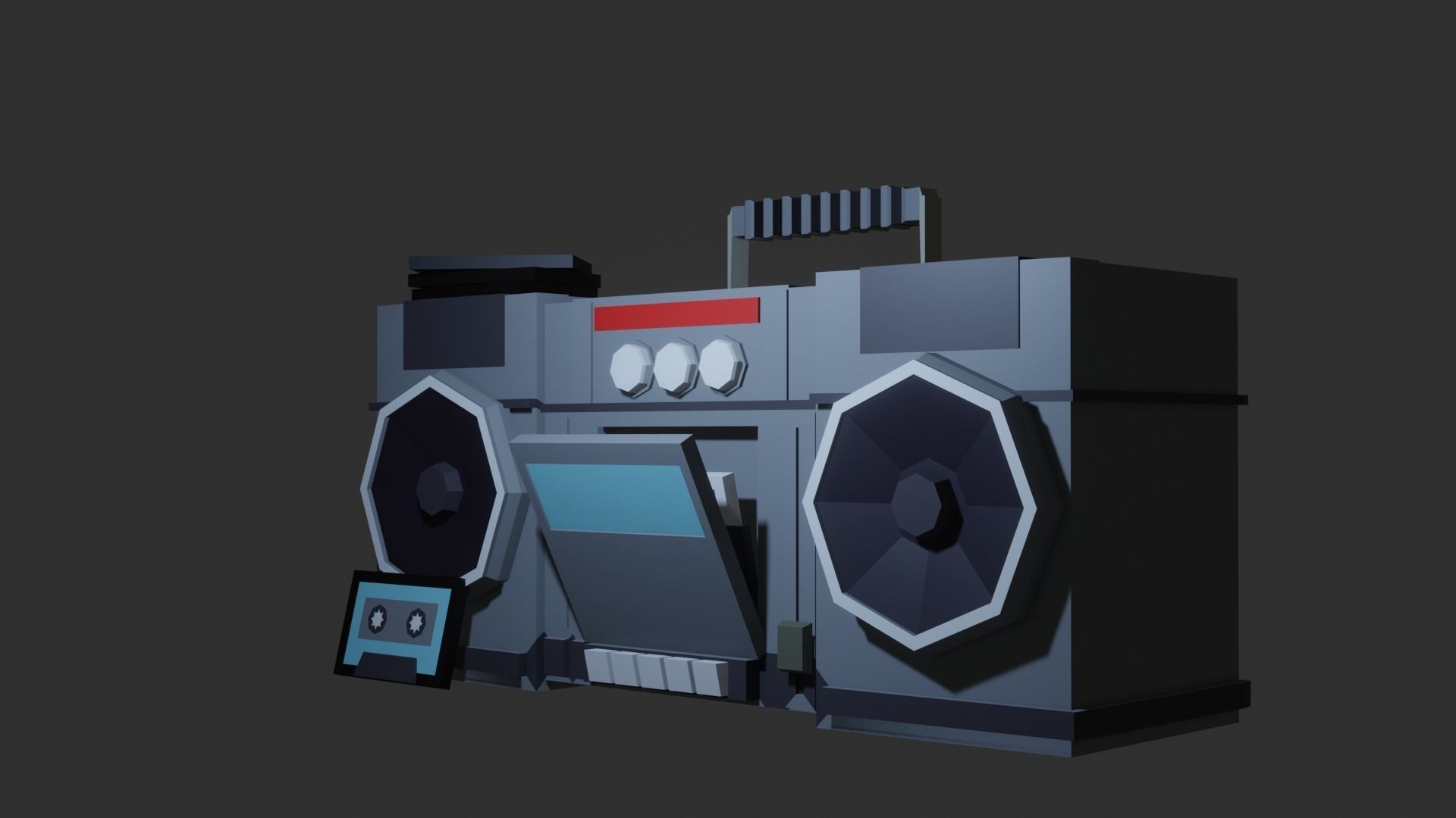 3D model Old School hip hop boombox VR / AR / low-poly | CGTrader