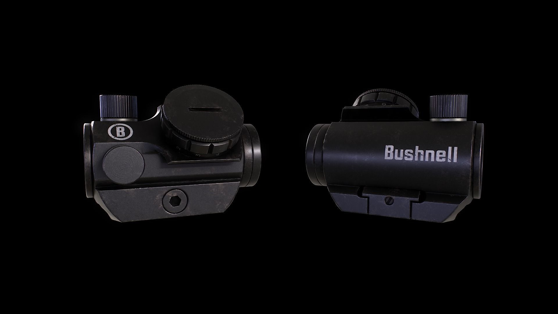 3D model Bushnell Trophy Red Dot Scope TRS-25 VR / AR / low-poly | CGTrader