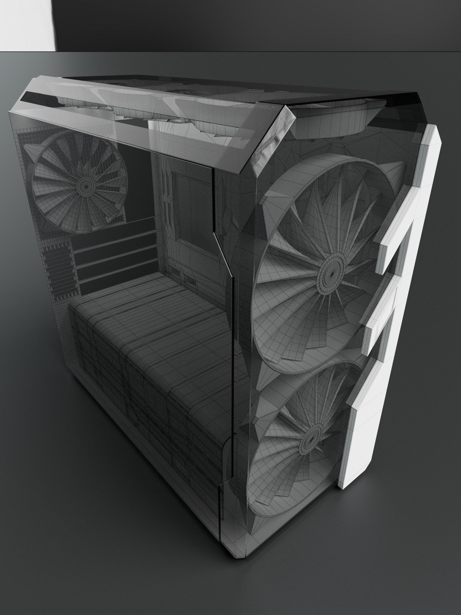 RGB PC Case free 3D model | CGTrader