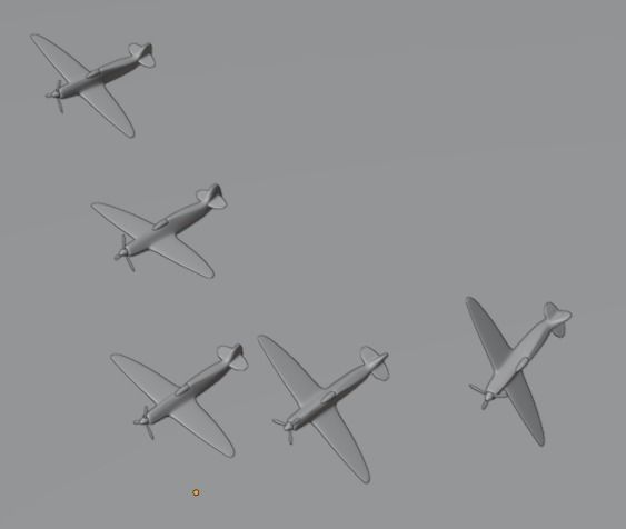 Squadron spitfire 3D model | CGTrader
