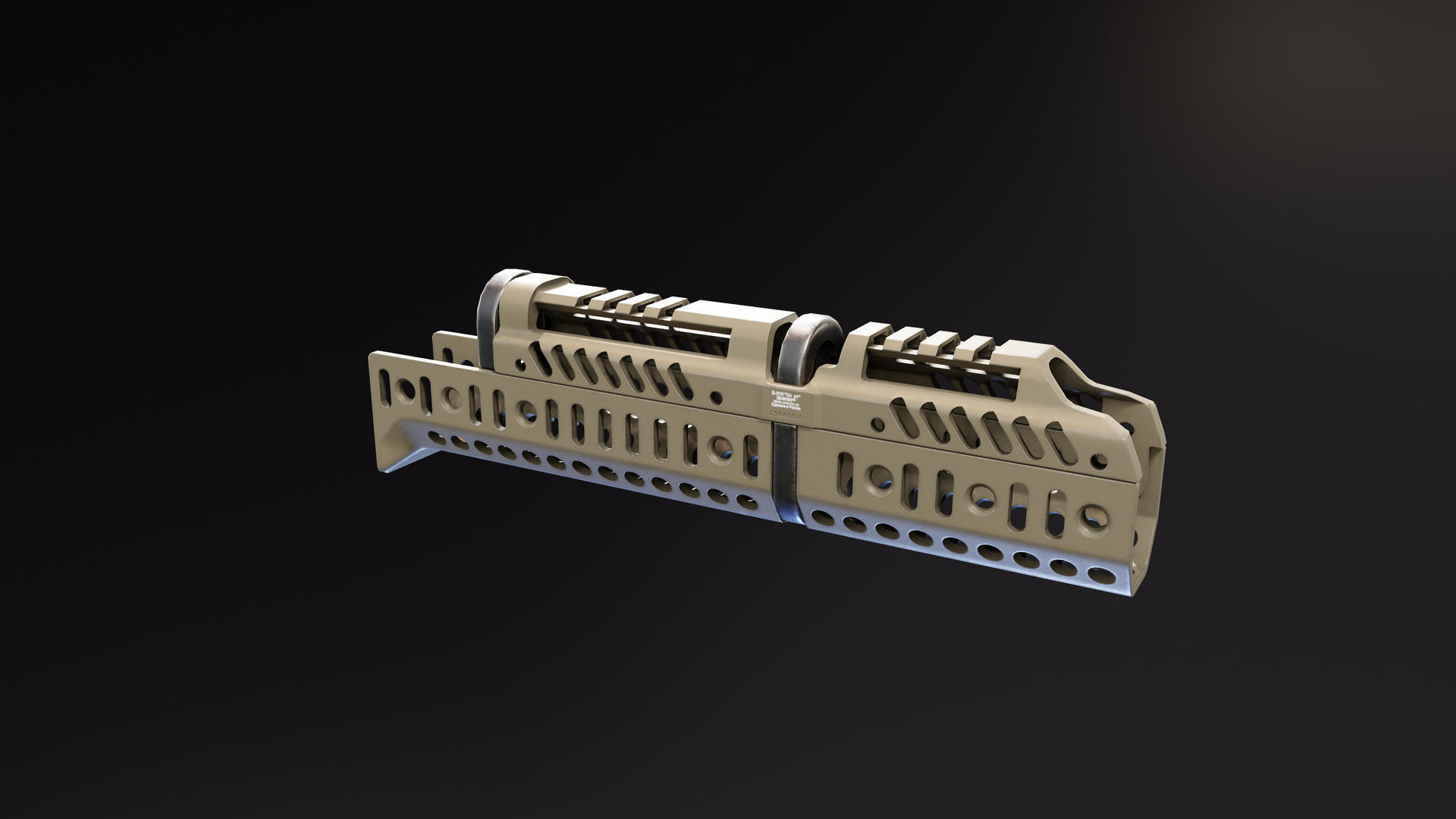 3D model Zenitco Sport 1 Handguard VR / AR / low-poly | CGTrader