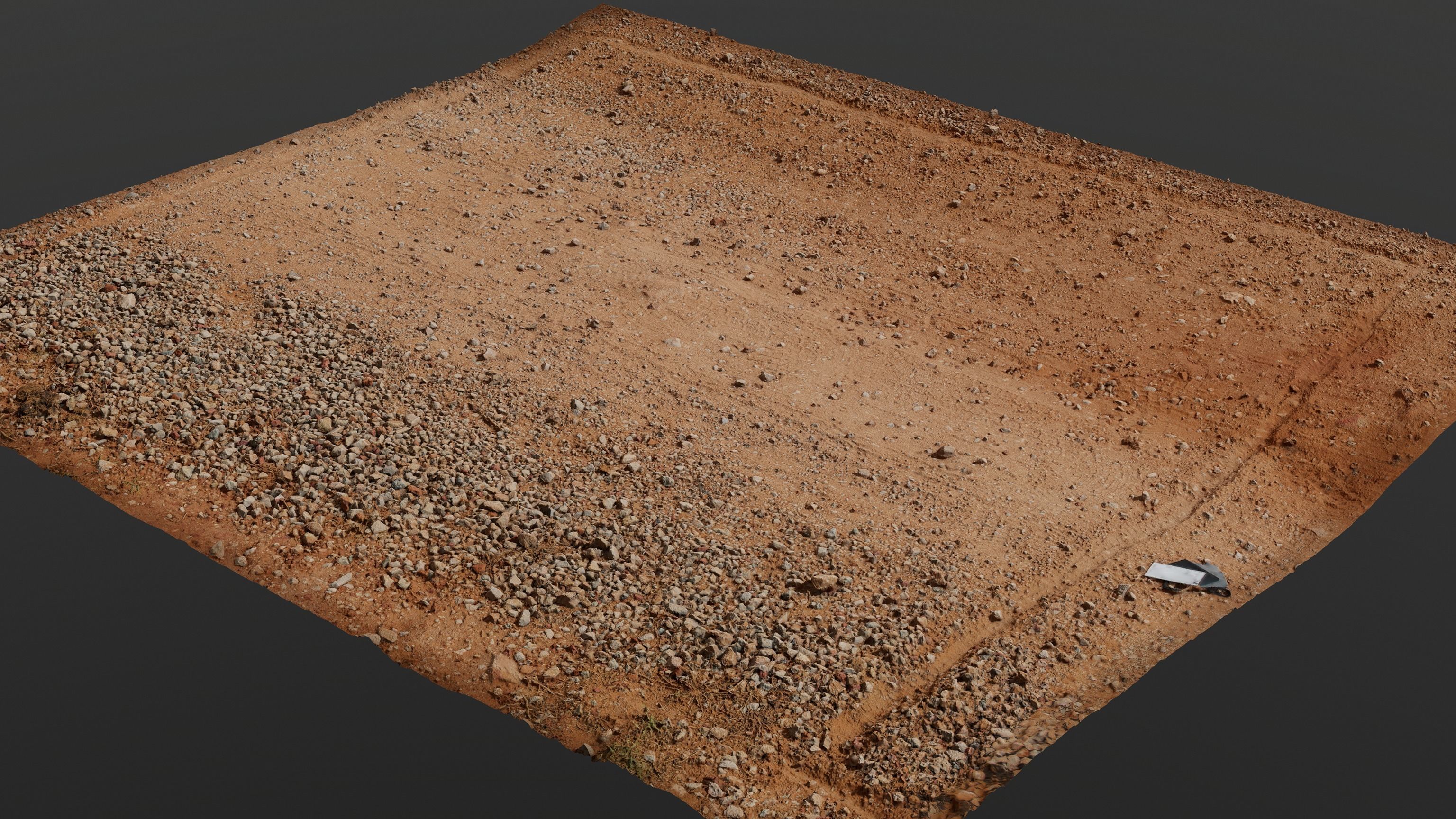 Dirtroad01 piece of dirt on table 3D model | CGTrader