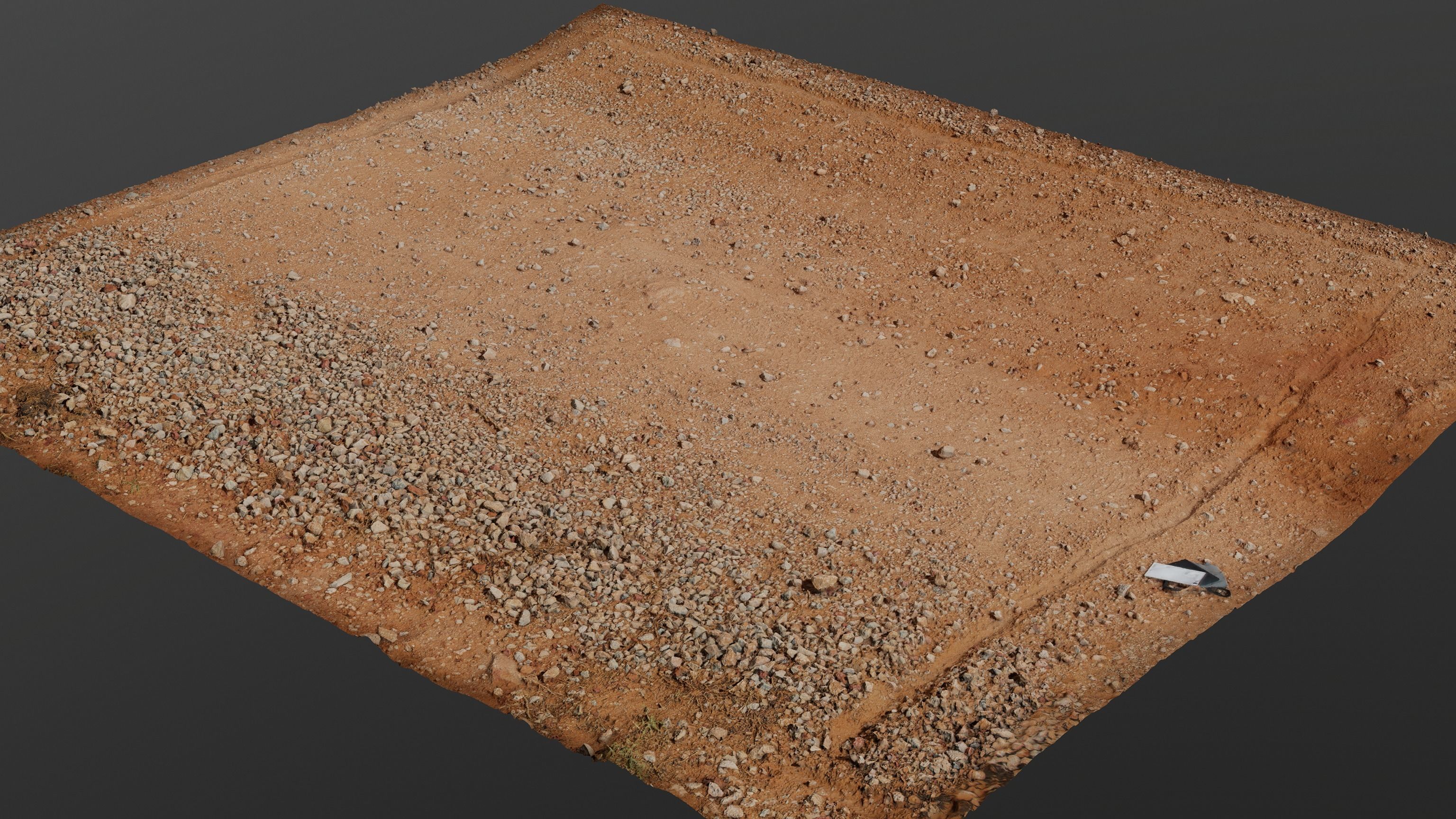 Dirtroad01 piece of dirt on table 3D model | CGTrader