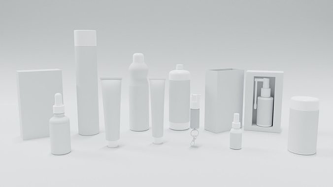 Cosmetic bottles 3D model 3D model | CGTrader