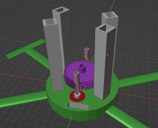 Bi-Generator vertical wind turbine device free 3D model 3D printable ...