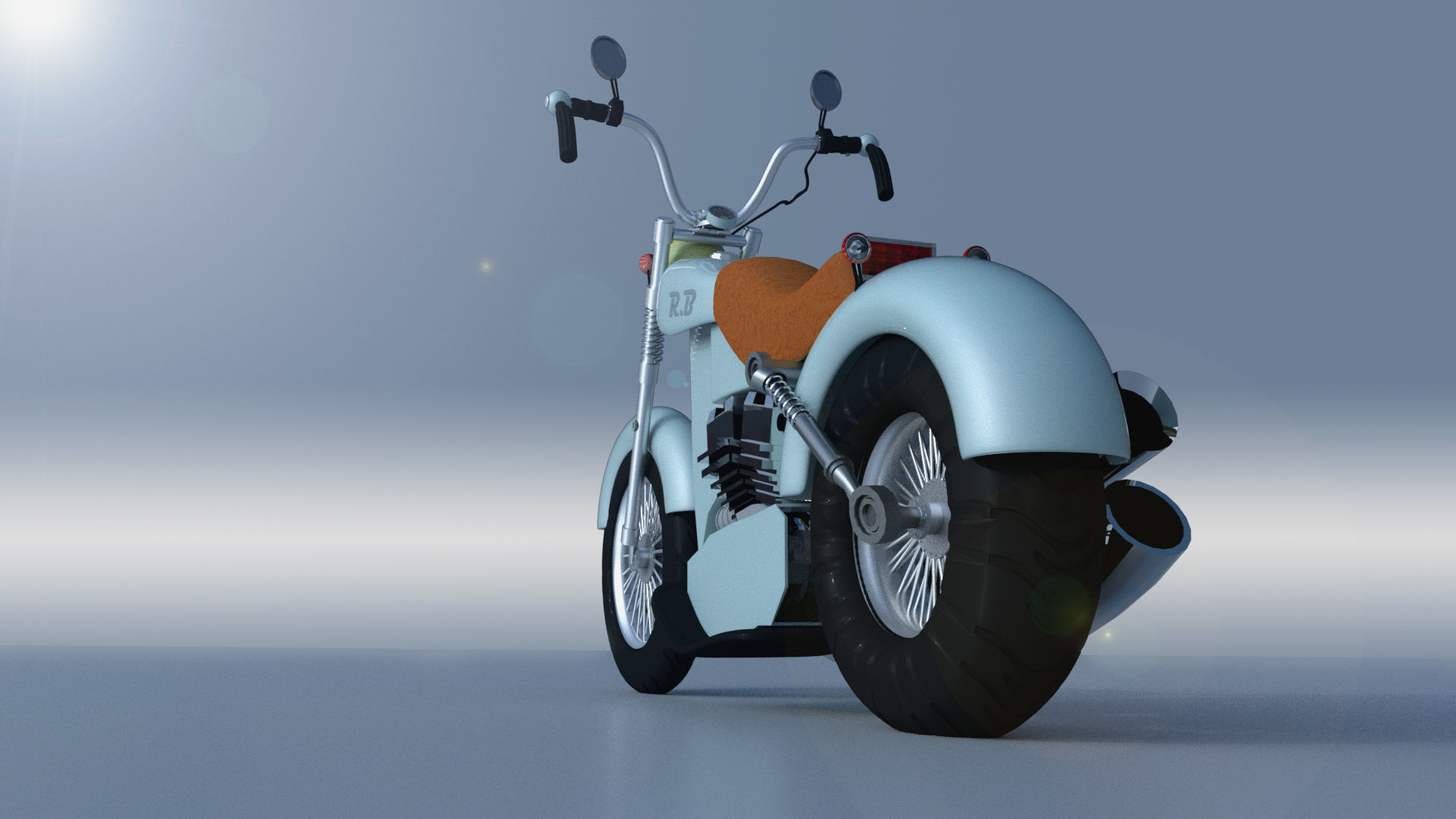 3D model stylized motorcycle VR / AR / low-poly | CGTrader