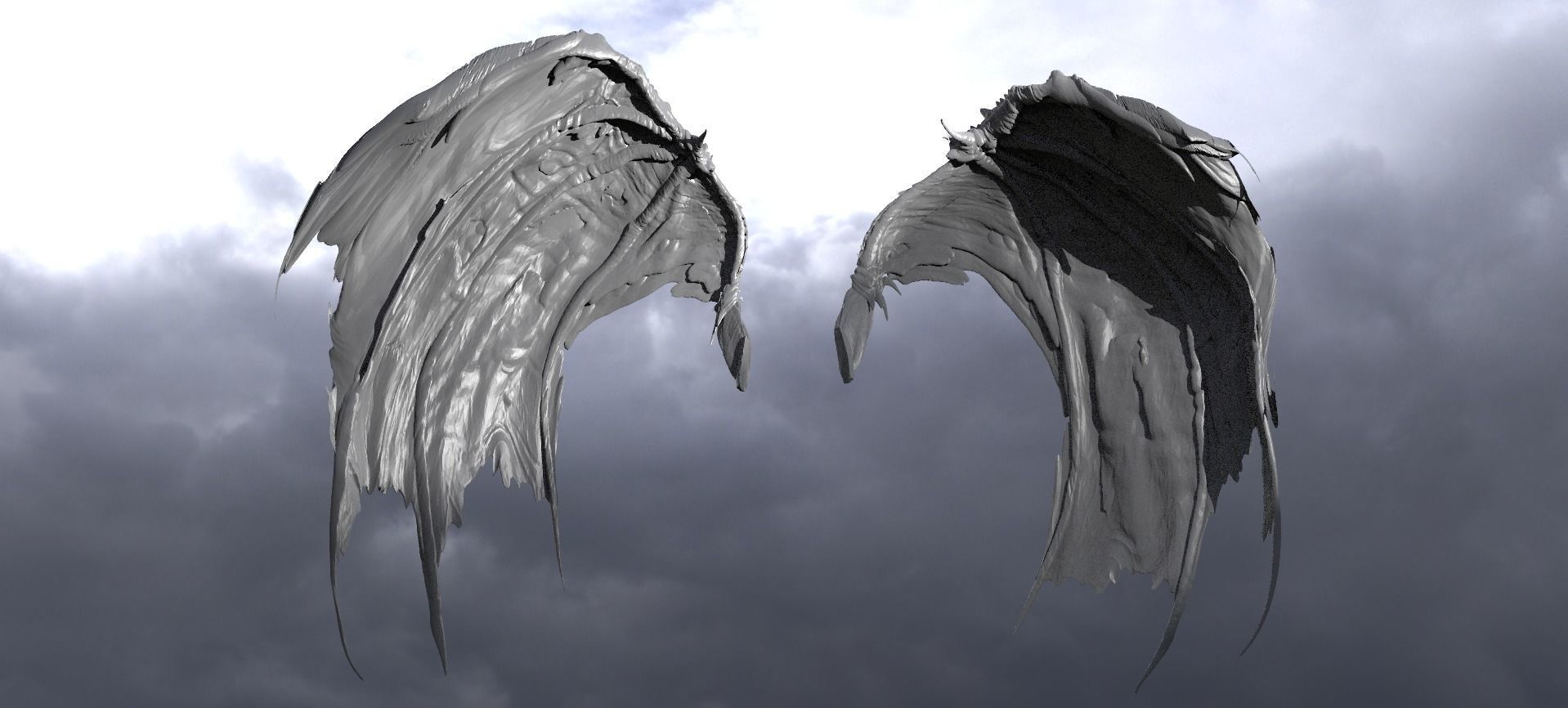 Ghost Angel Wings 3D model | CGTrader