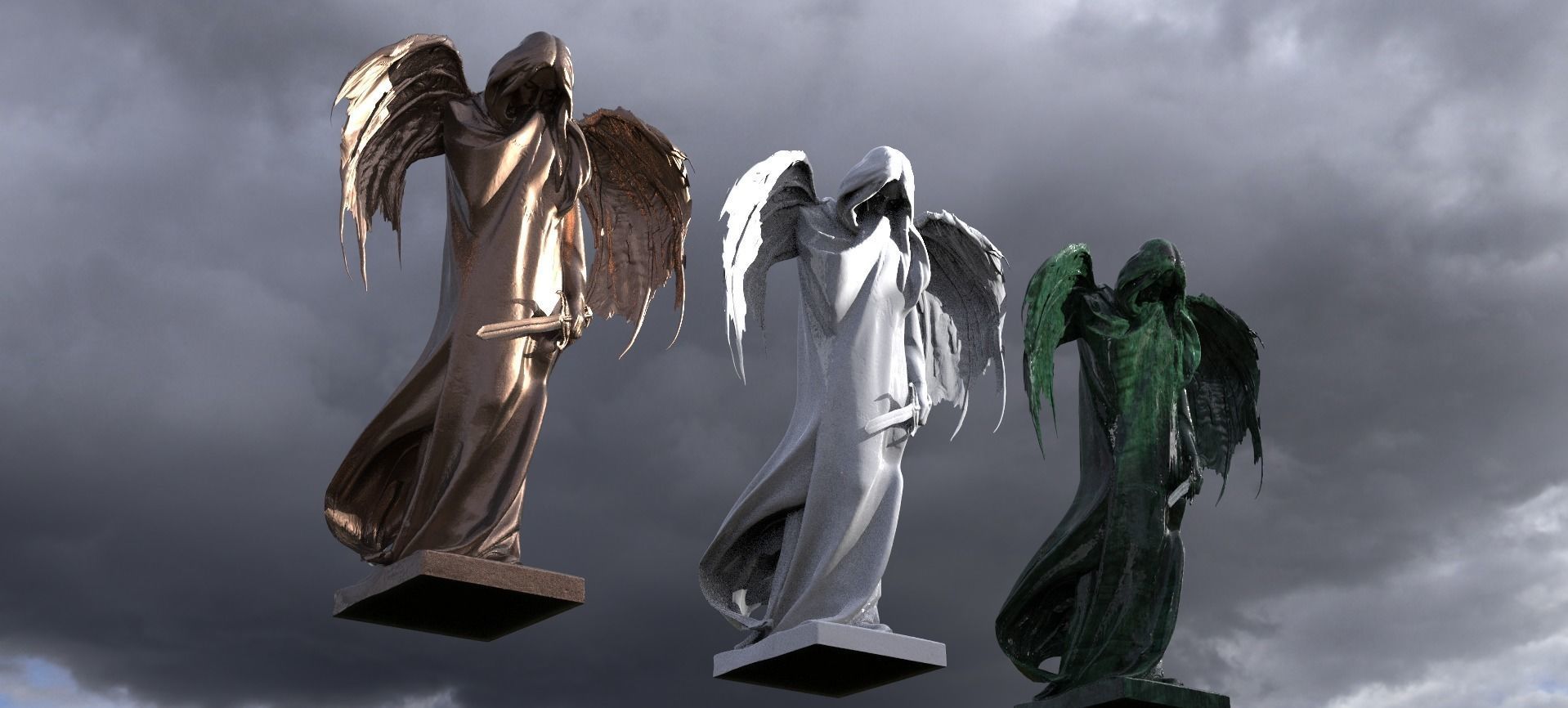 Ghost Angel Small Wings 3D model | CGTrader