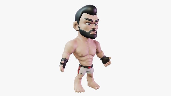 3D model Fighter Boxer Character 04 VR / AR / low-poly | CGTrader