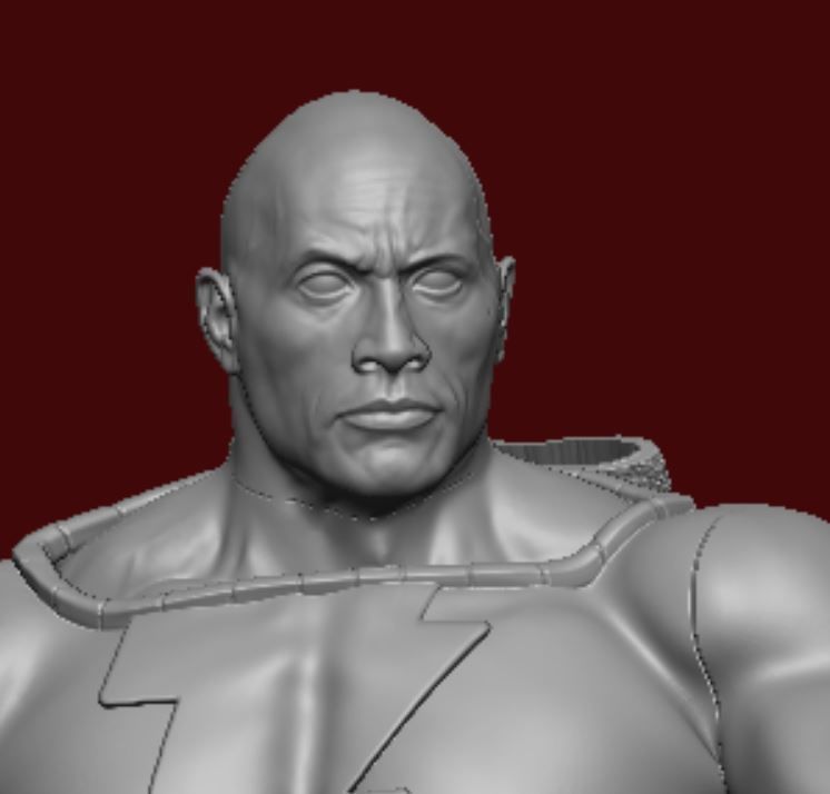 BLACK ADAM Dwayne Johnson The Rock 3D model 3D printable | CGTrader