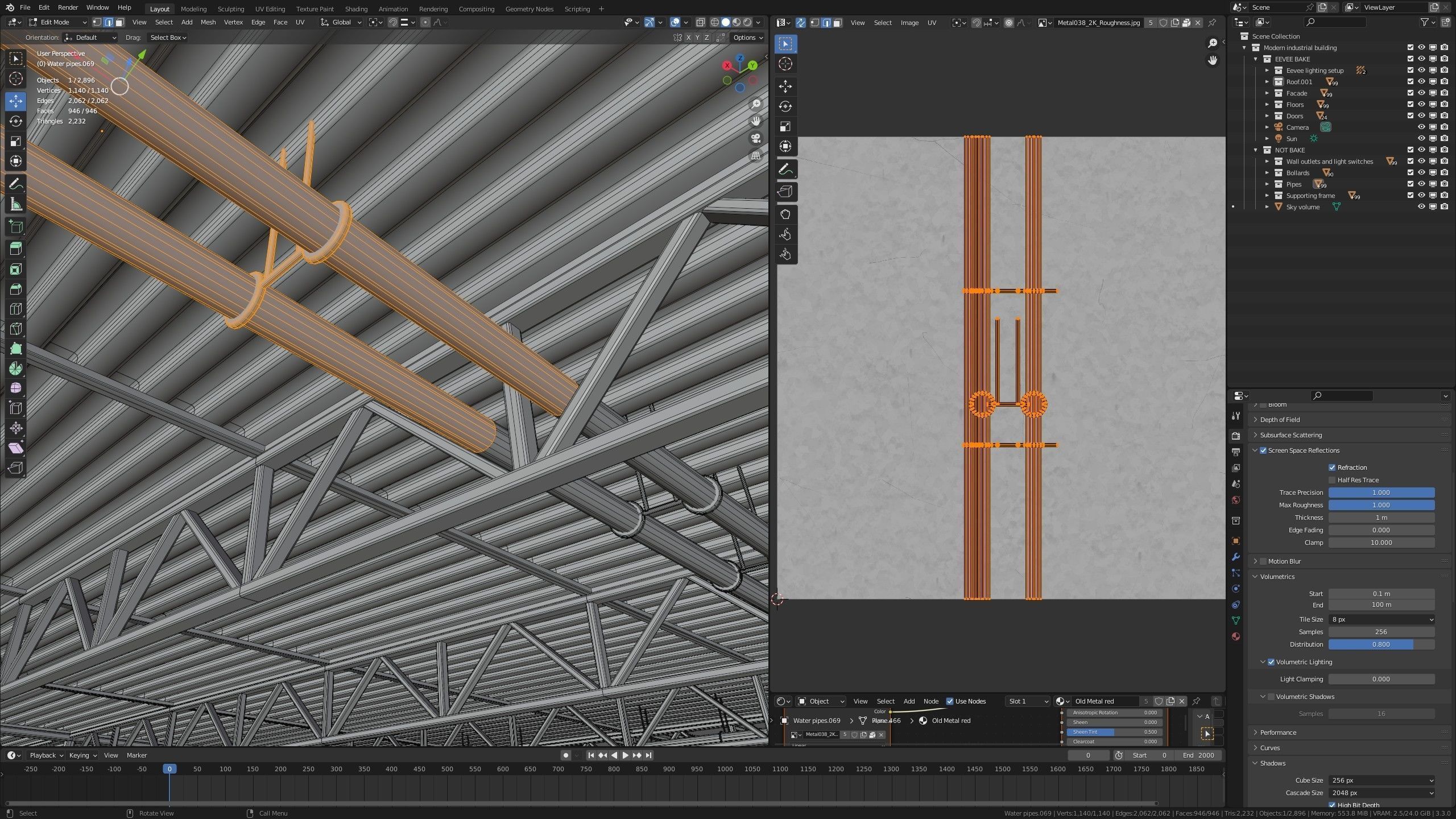 3D model Large modern warehouse for Blender Eevee and Cycles VR / AR ...