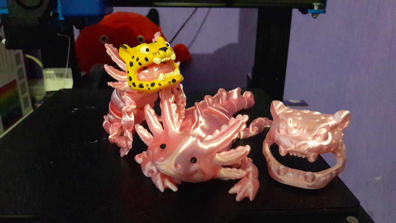 Axolotl warrior jaguar 3D model 3D printable | CGTrader