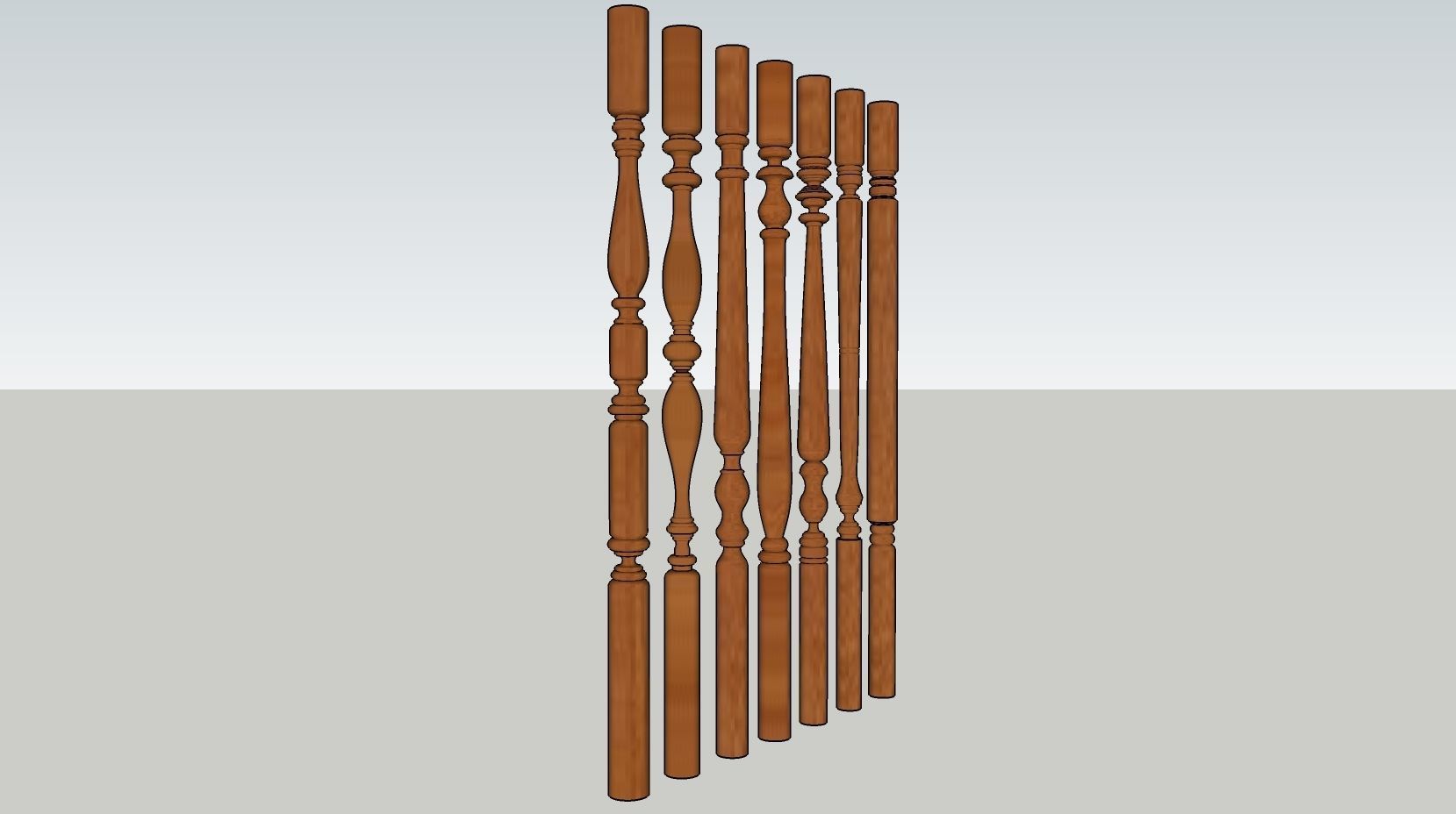 Baluster 3D Sketchup Model Download 3D model | CGTrader