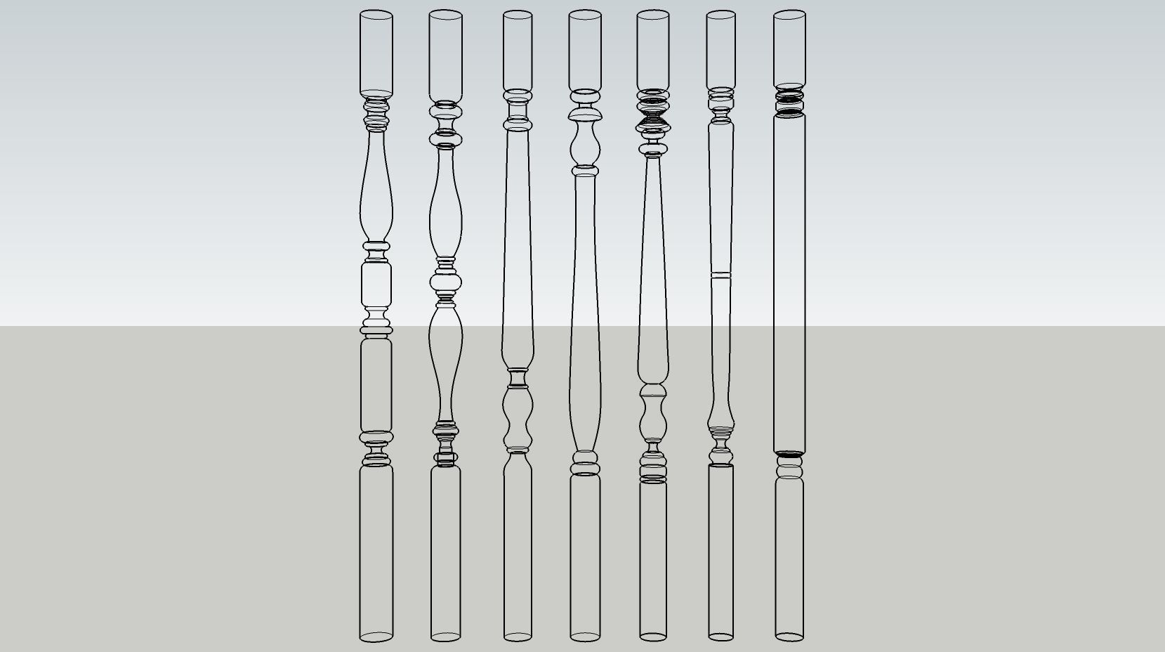Baluster 3D Sketchup Model Download 3D model | CGTrader