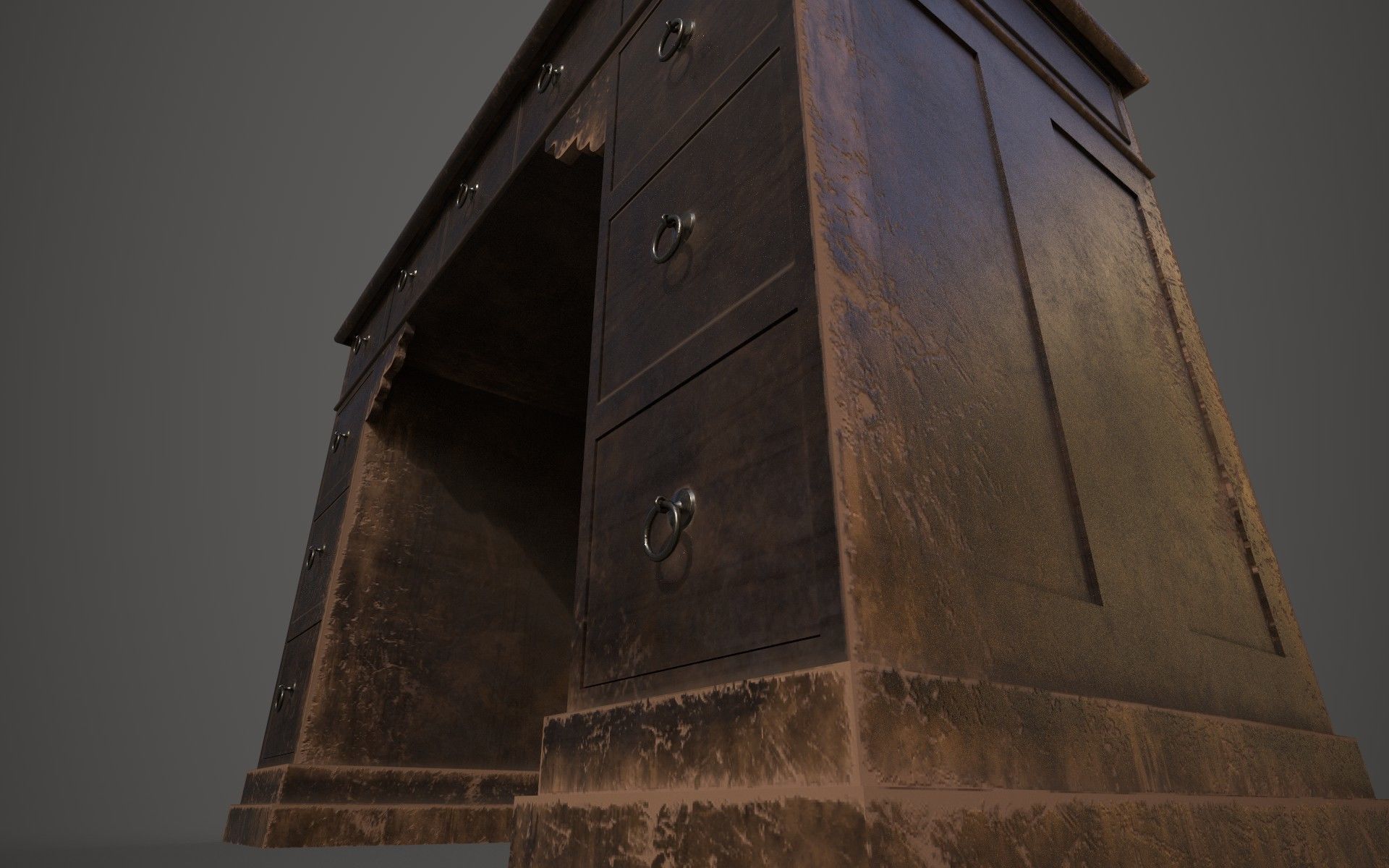 3D model Damaged table Rustic and old VR / AR / low-poly | CGTrader