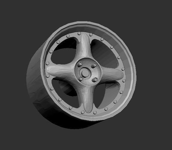 SSR Mark II R Wheels Rims 3D Print Ready Model 3D print model 3D model ...