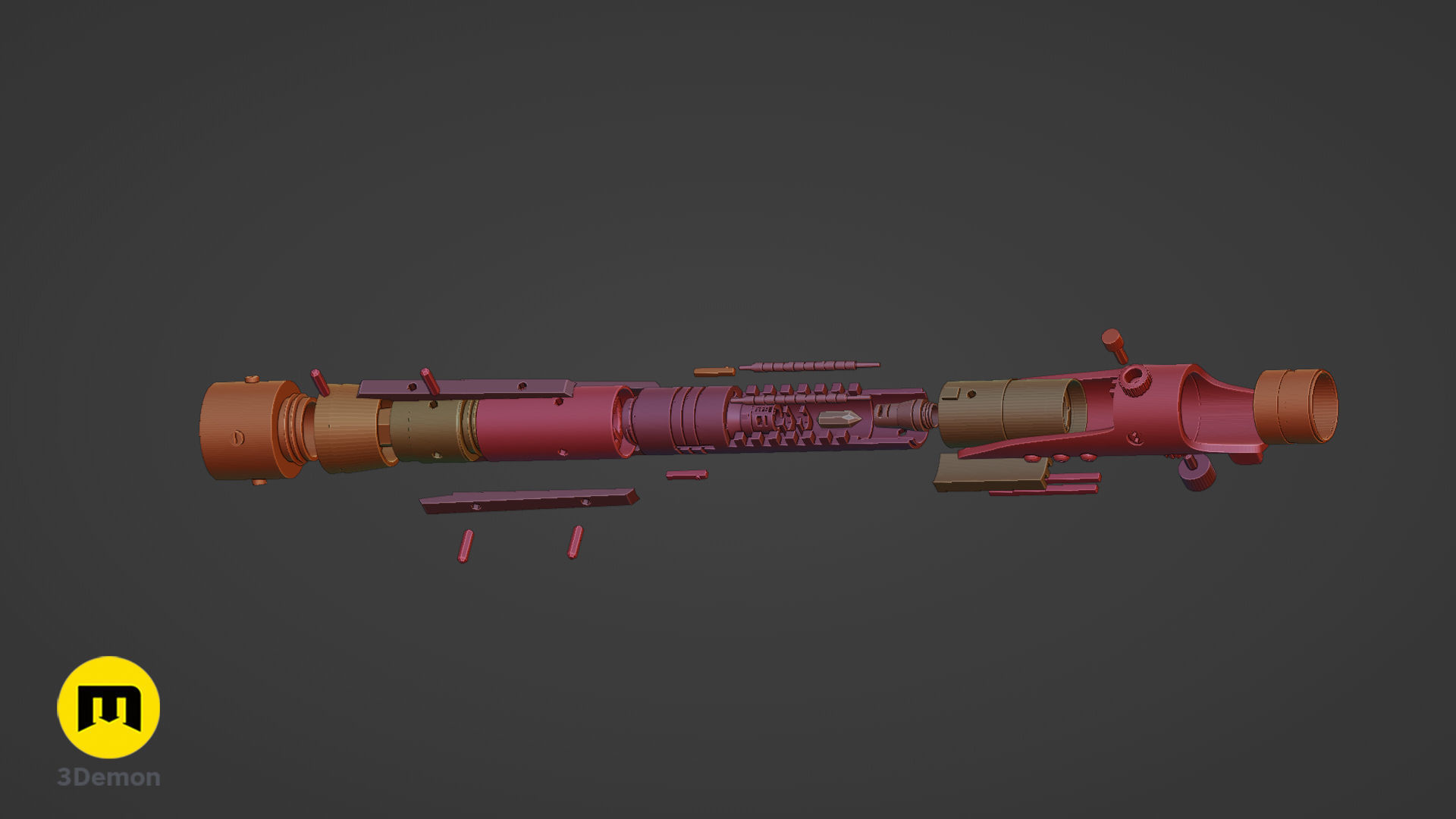 Starkiller Lightsaber - Force Unleashed II 3D model 3D printable | CGTrader