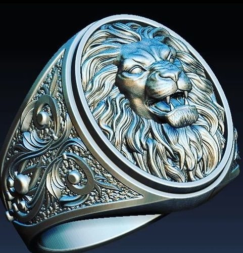 lion ring 3D model | CGTrader