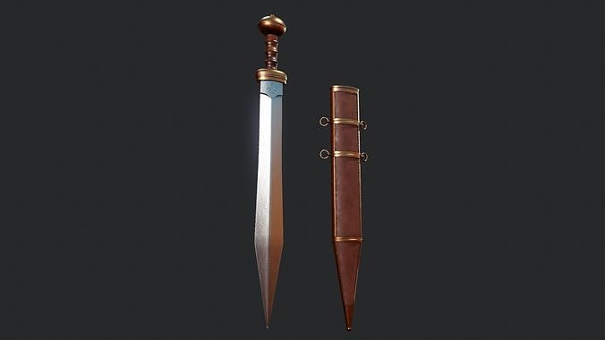 3D model Gladius Sword - Tutorial Included VR / AR / low-poly | CGTrader