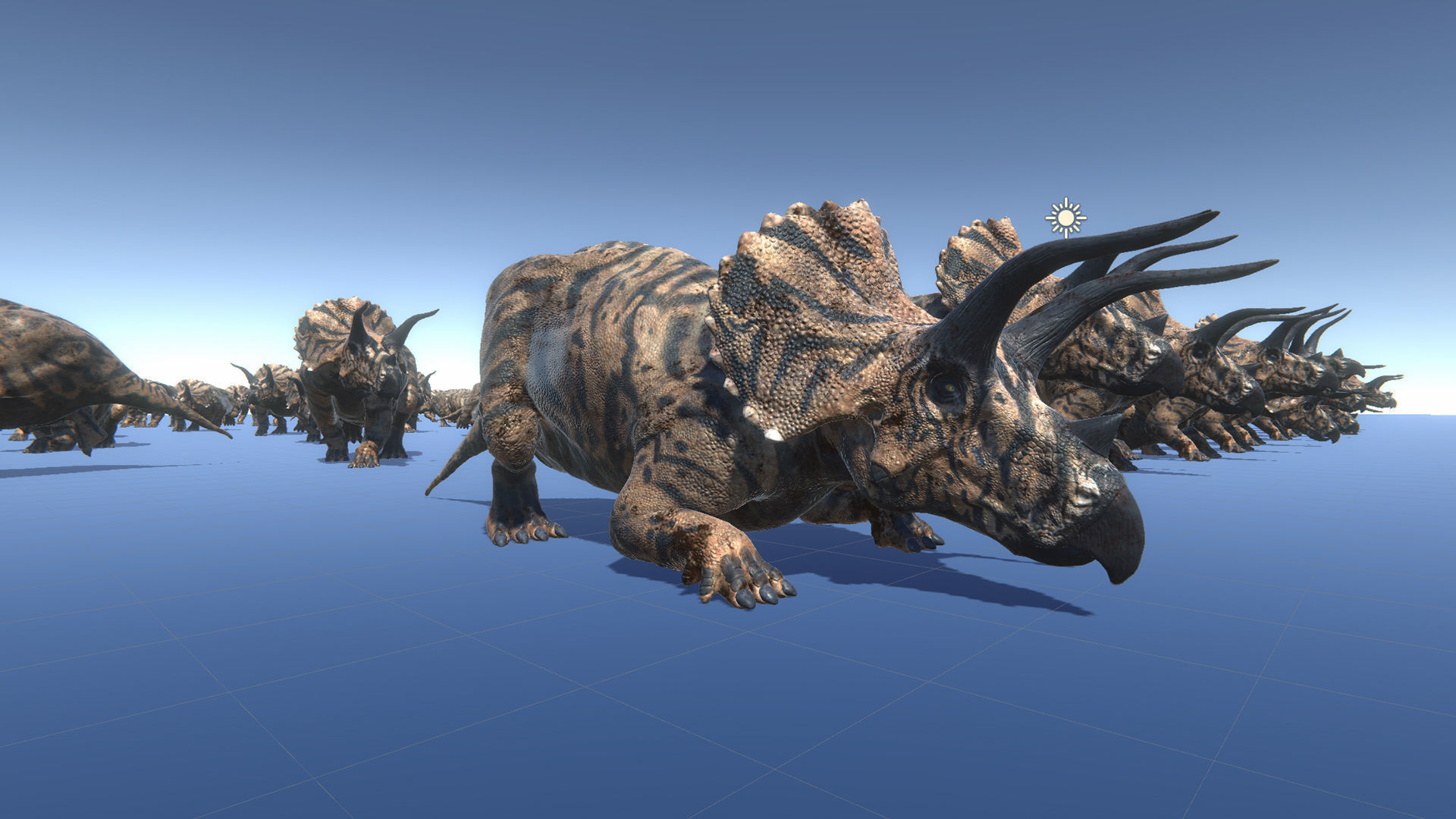 3D model Triceratops Unreal Engine and Unity Projects VR / AR / low ...