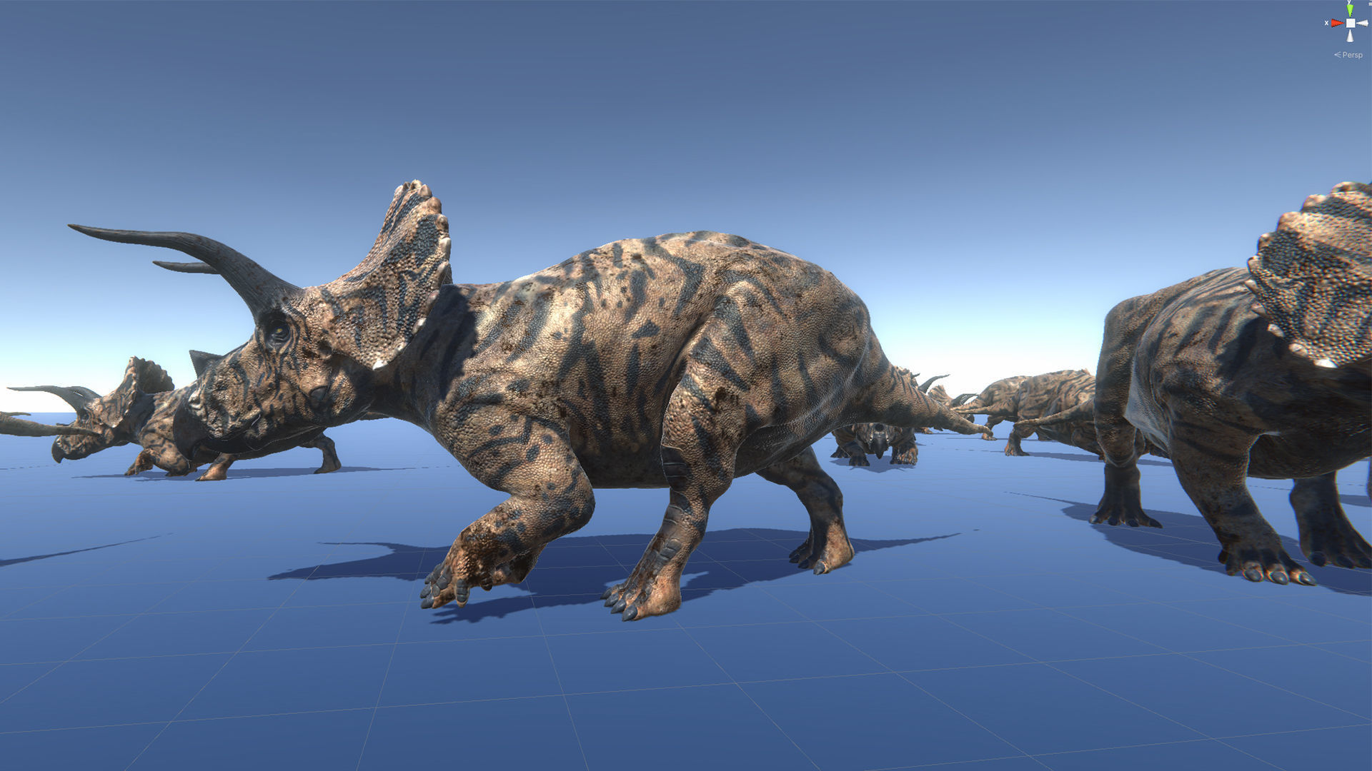 3D model Triceratops Unreal Engine and Unity Projects VR / AR / low ...