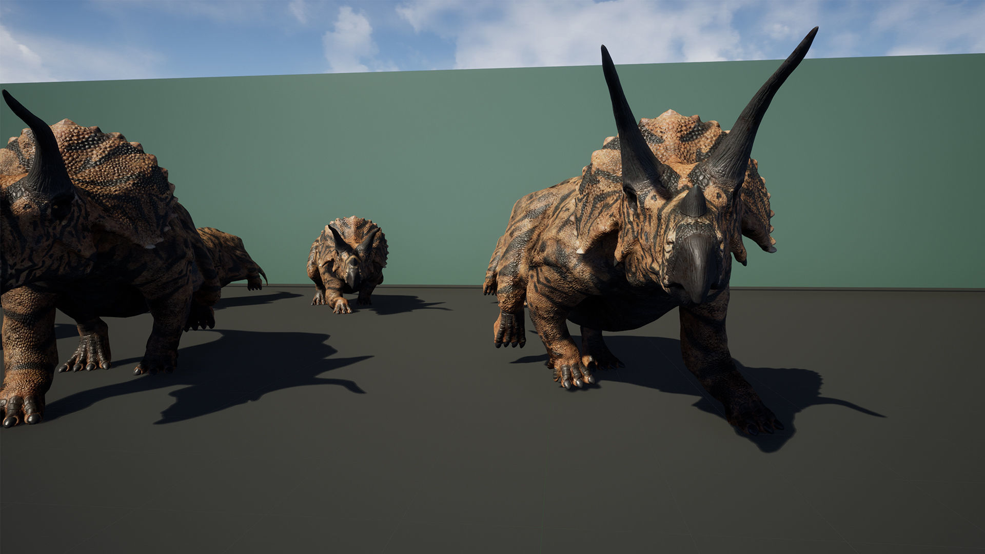 3D model Triceratops Unreal Engine and Unity Projects VR / AR / low ...