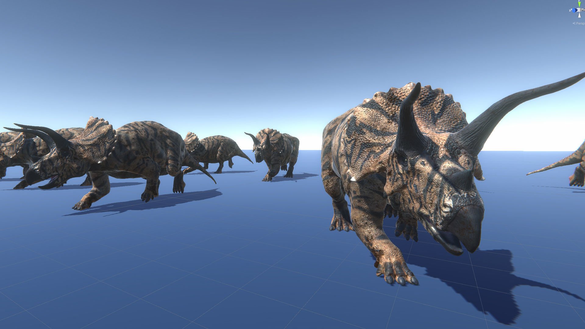 3D model Triceratops Unreal Engine and Unity Projects VR / AR / low ...