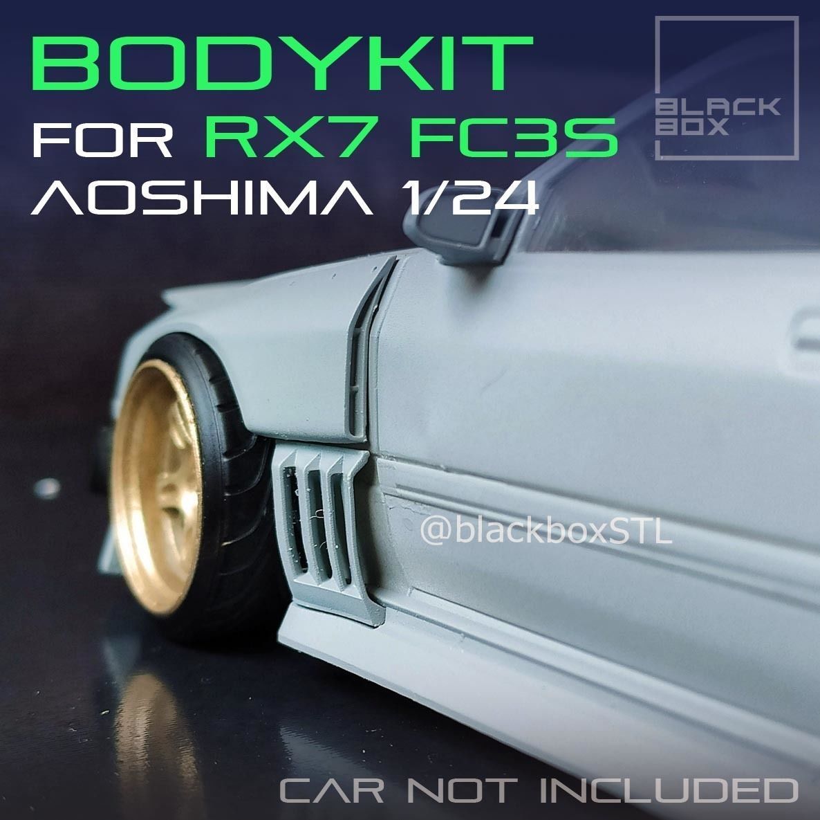 BODYKIT For RX7 FC3 Aoshima 1-24th modelkit 3D model 3D printable ...