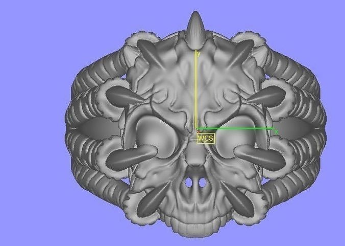 skull ring 3D model | CGTrader